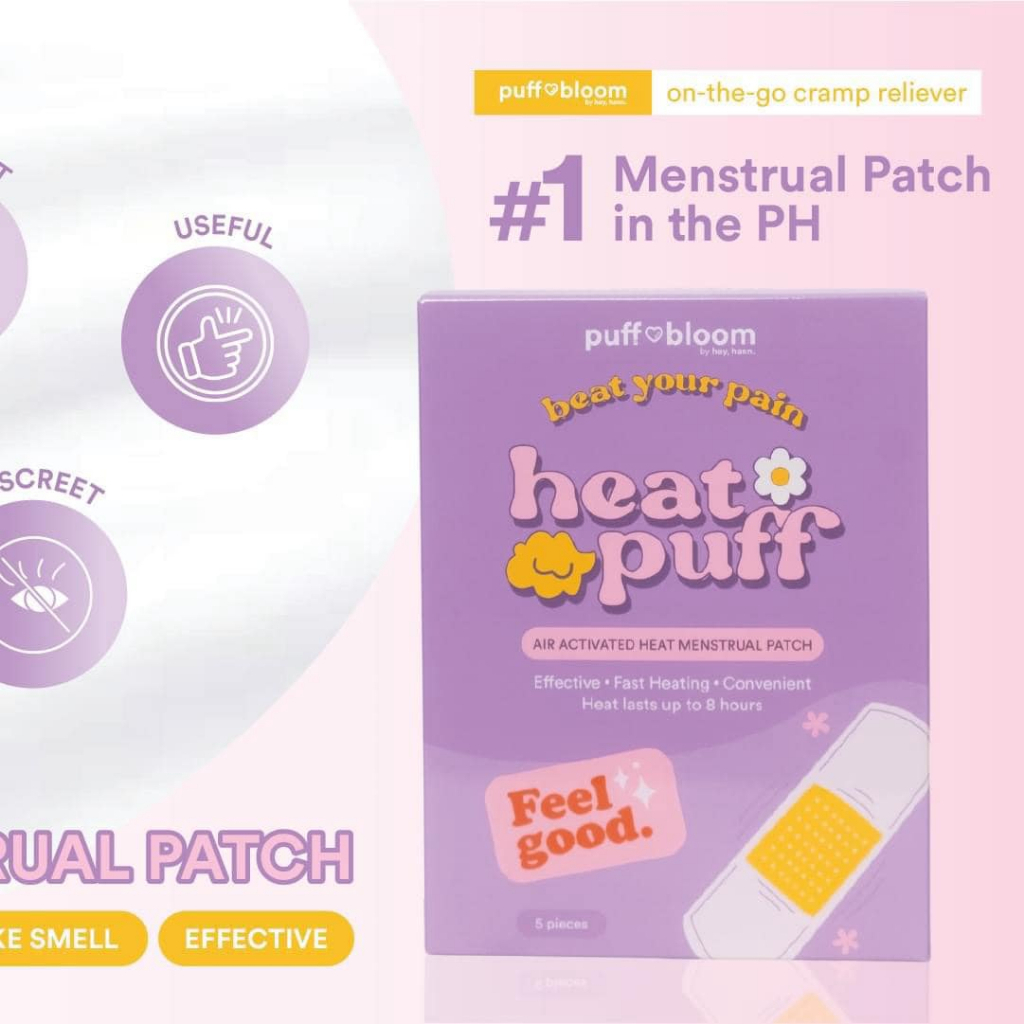 PUFF AND BLOOM Heat Puff - Air Activated Heat Menstrual Patch 5 pcs per ...