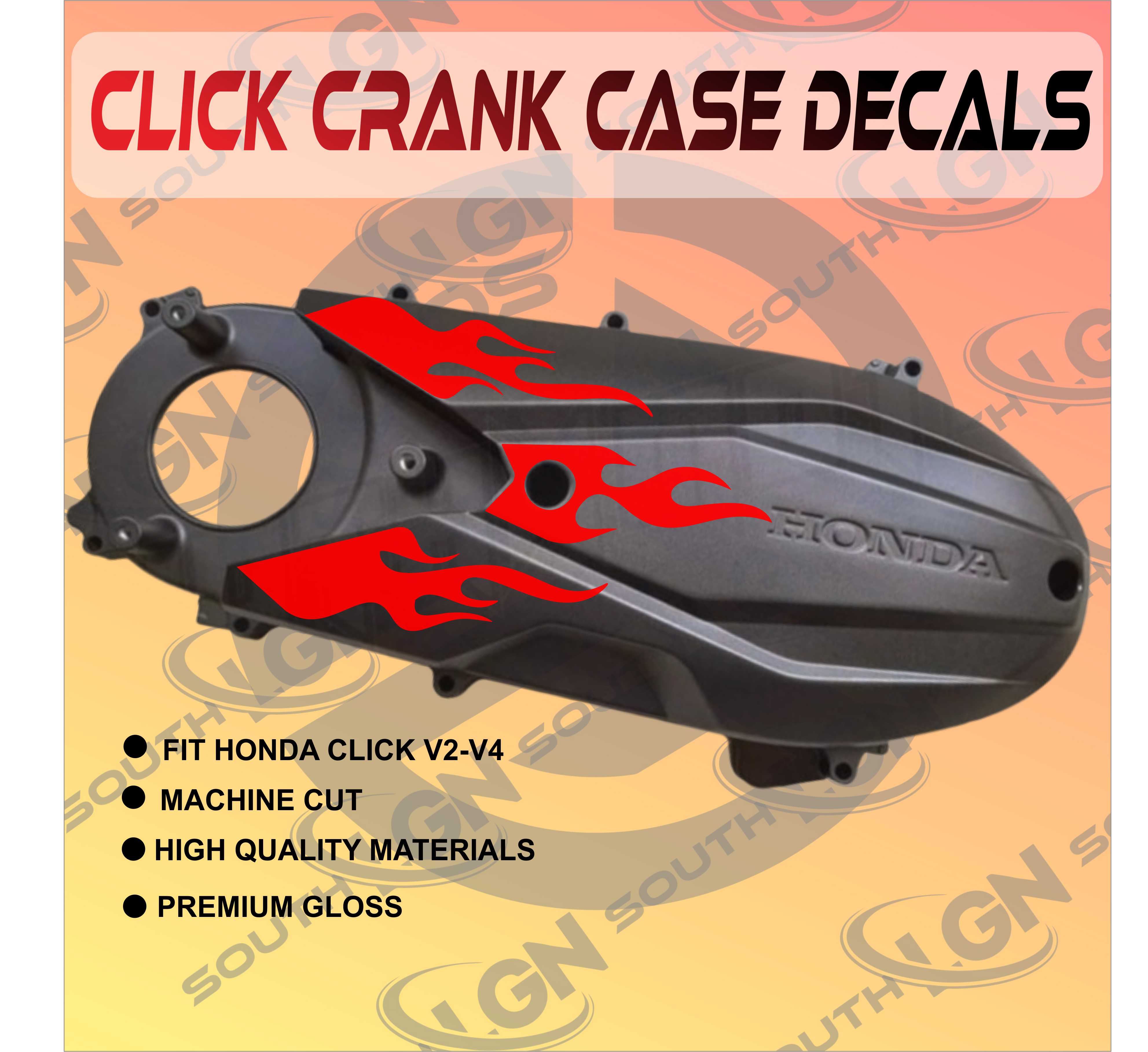 HONDA CLICK CVT CRANK CASE DECAL STICKER | Shopee Malaysia
