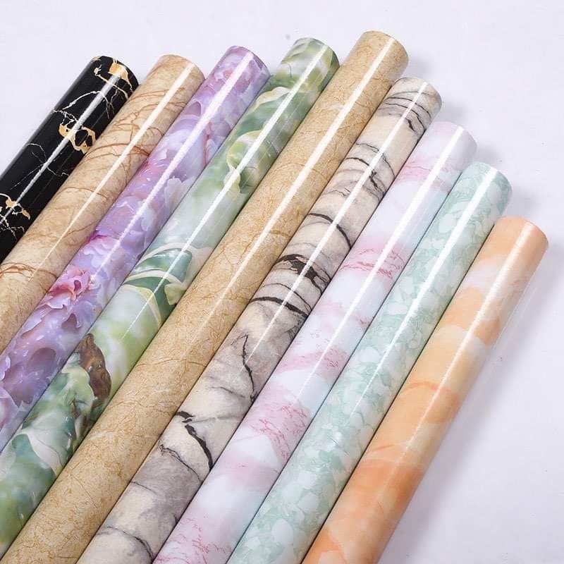 Marble Wallpaper Wallpaper Countertop Film Self-Adhesive Kitchen Stick (60cm*5m) | Shopee Malaysia