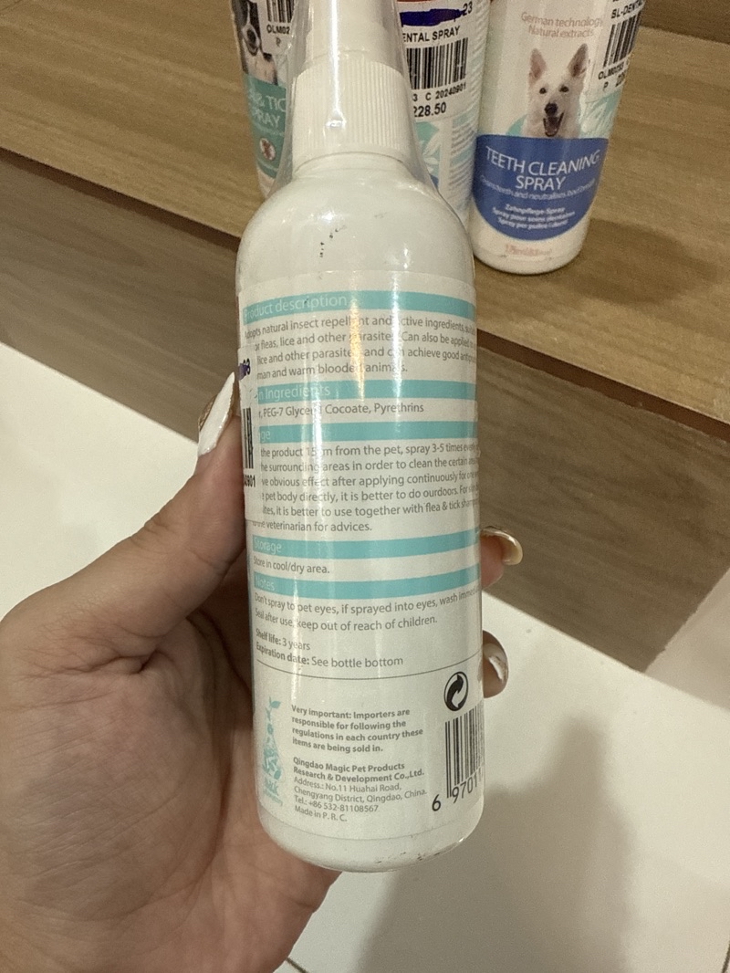 Bioline flea & tick spray/175ml | Shopee Malaysia