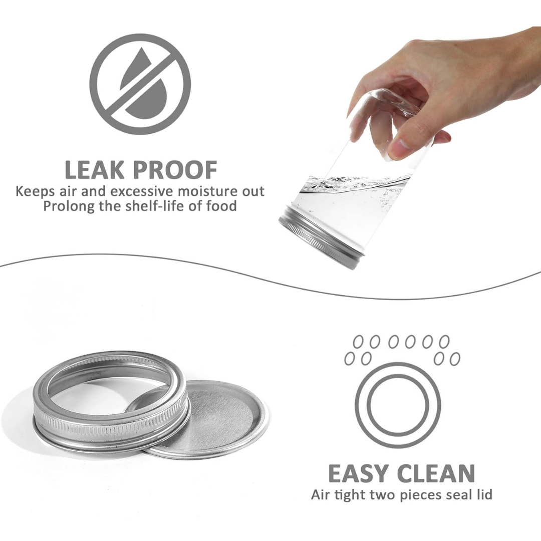 Ball mason jar with split lids and bands 4pack 250ml refrigerator and ...