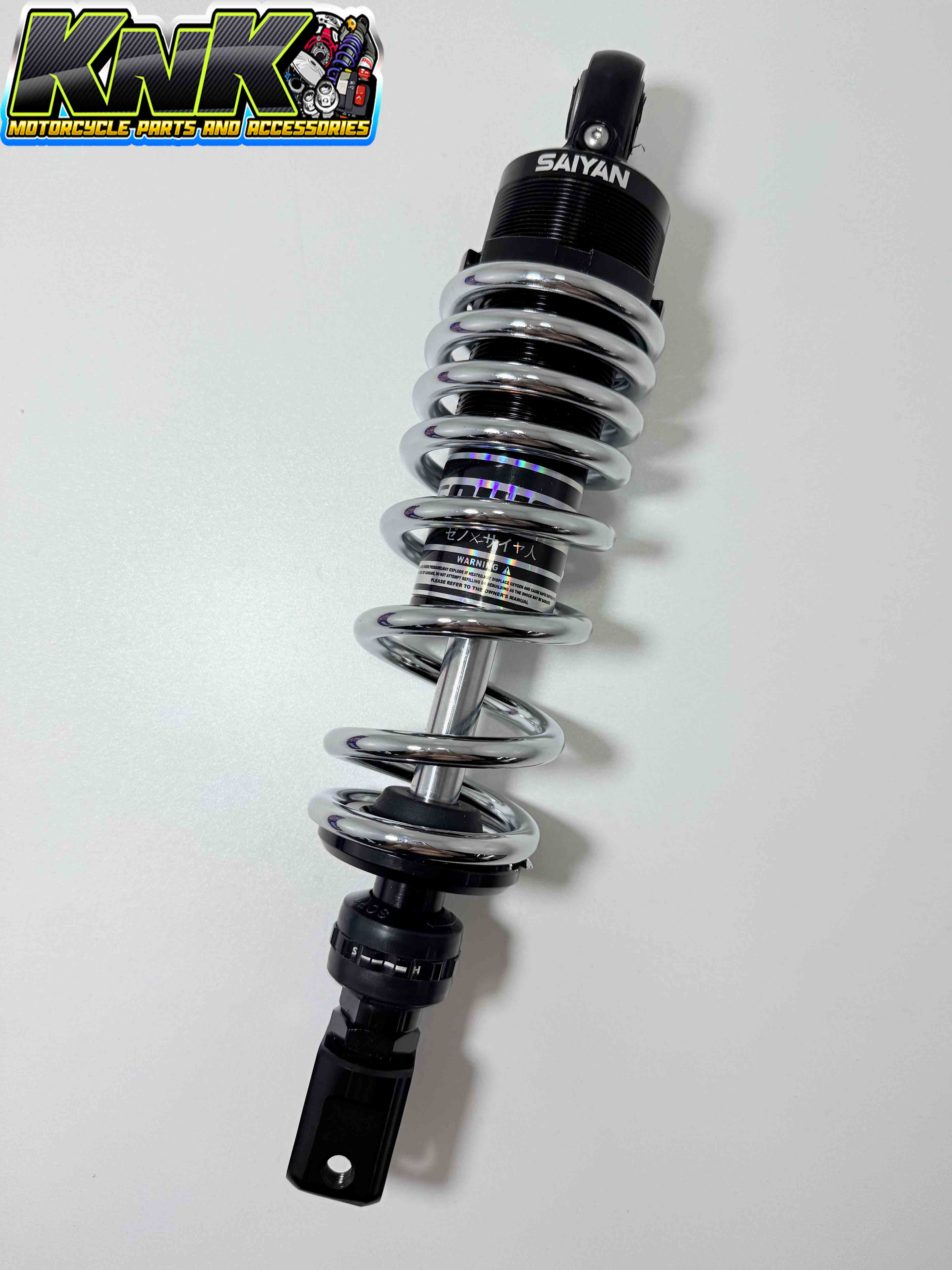 SAIYAN REAR SHOCK FULLY ADJUSTABLE 330MM FOR HONDA CLICK 125 / CLICK ...