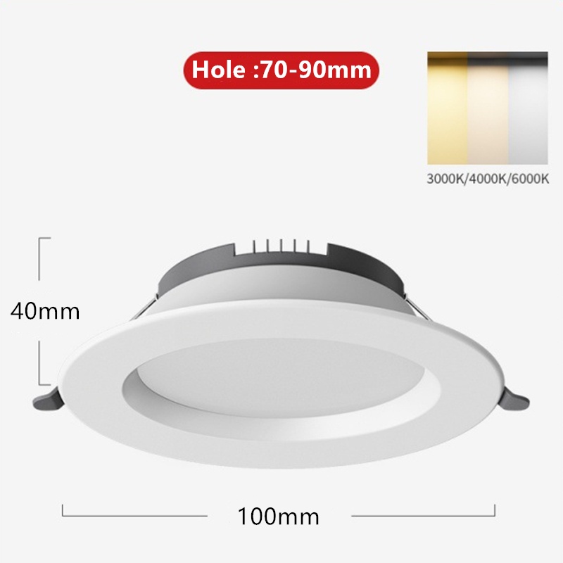 NEW Tricolor Dimming LED Ceiling Light Downlight Pin Light Recessed ...
