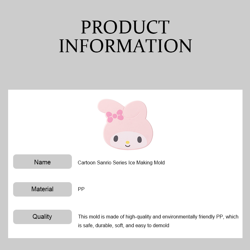 GH Cartoon Sanrio Series Ice Making Mold Melody Ice Box Mini Cute Ice ...