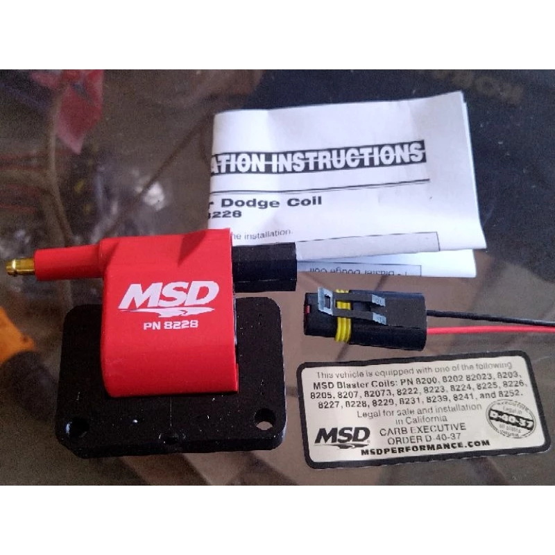 Hoba MSD E-core Racing Ignition Coil Universal Blaster Coil SparkPlug ...