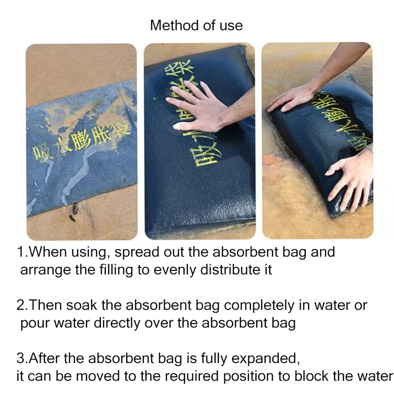 40*60cm Flood Bag Water Barrier Reusable The Sand-Free Flood Control ...