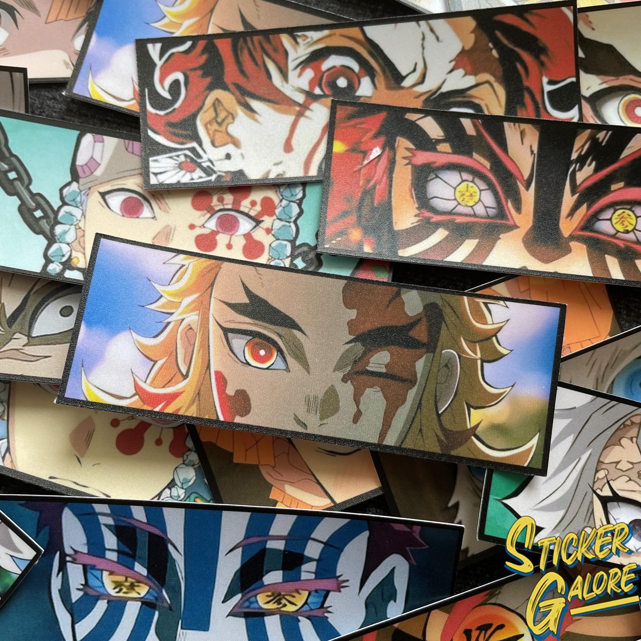 DEMON SLAYER EYE SLAP PREMIUM STICKER (VINYL LAMINATED, WATERPROOF AND ...