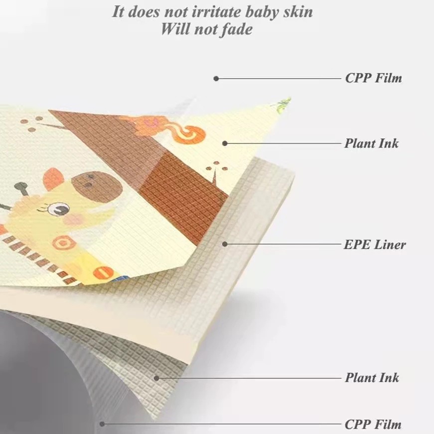 Waterproof Babys Creeping Mat Foldable Baby Cartoon Thick Play Mat ...