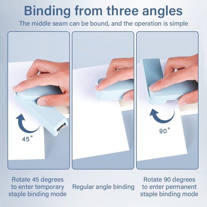 360 Rotating Stapler Rotate Metal Stapler Compatible For Any Paper Size ...