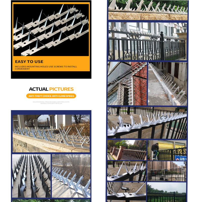 Anti-Climb Wall Spikes Galvanized Sharp Security Fence Nail for ...