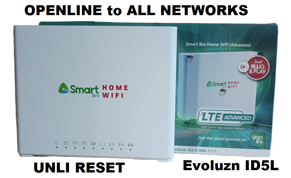 OPENLINE! SMART Bro Prepaid Home WiFi LTE-A 4G+ (EVOLUZN ID5L) | Shopee Malaysia
