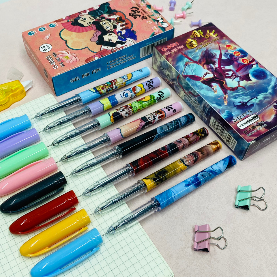 NEZHA Signpen black ink 0.5mm 12 pcs per box gel pen | Shopee Malaysia