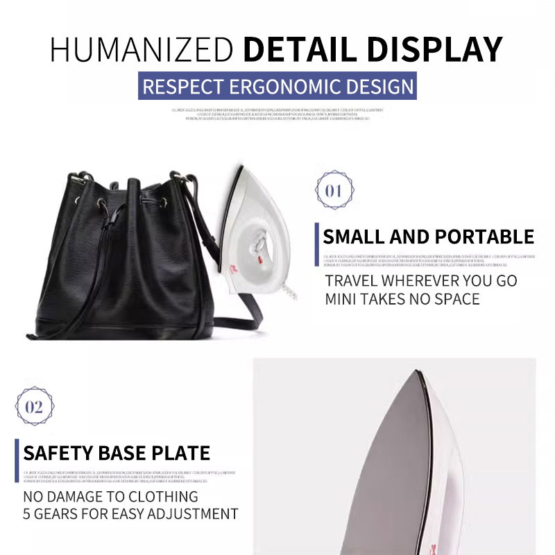 Steam Iron Folding flat iron for clothes steamer Electric Iron Portable ...