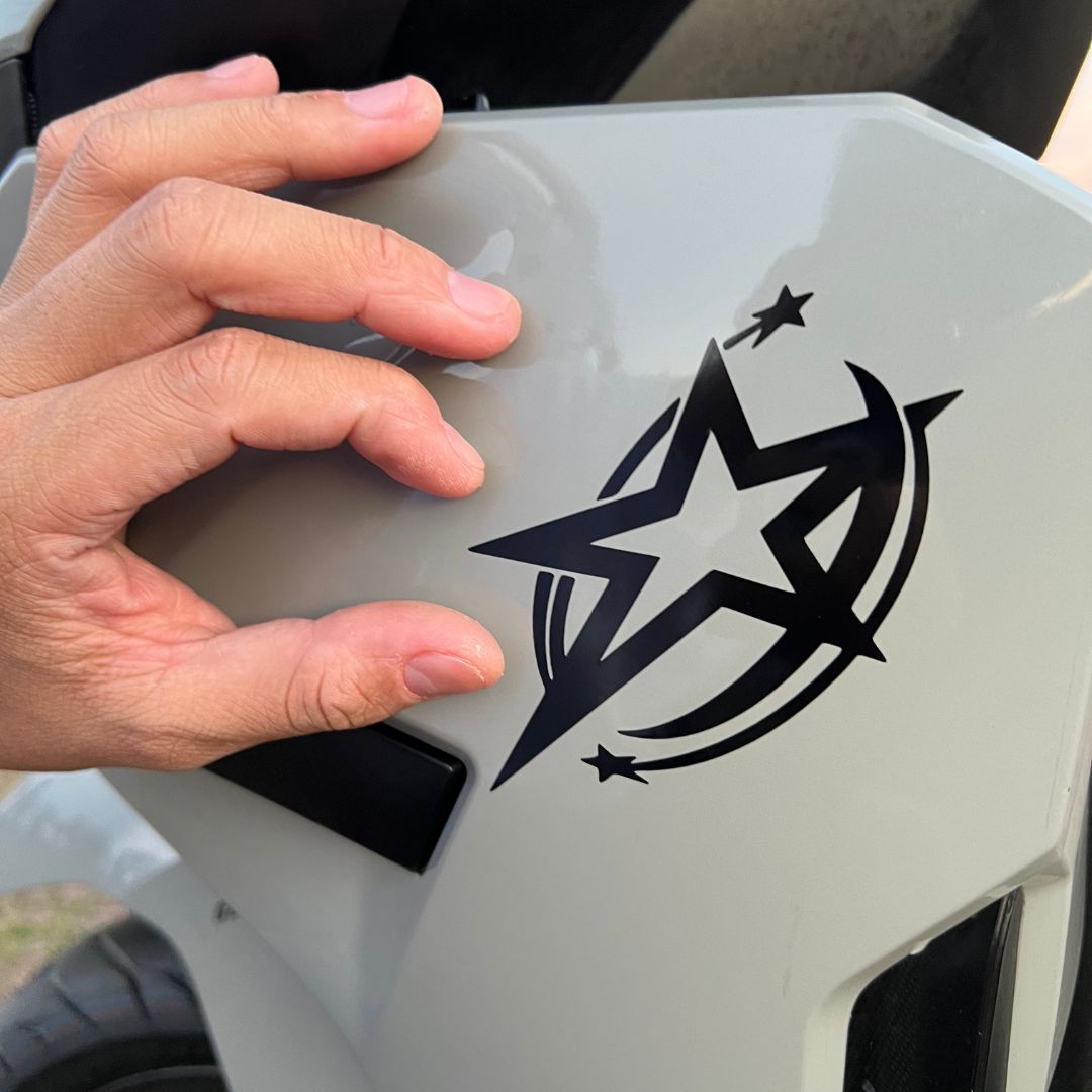 Star Decals for Motor Stickers Waterproof Sticker Honda Click ...