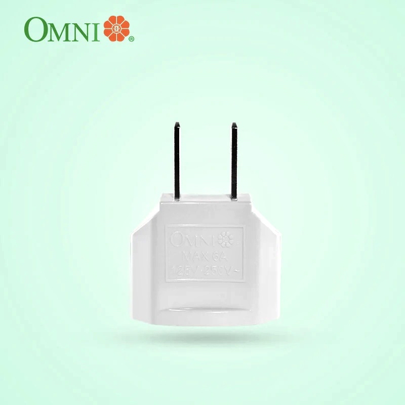Omni Regular Adapter Socket Plug Outlet Adapter -Model WRA-001 6A-250v ...