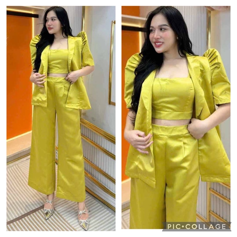 MODERN FILIPINIANA PANTS SET COORDS | Shopee Malaysia