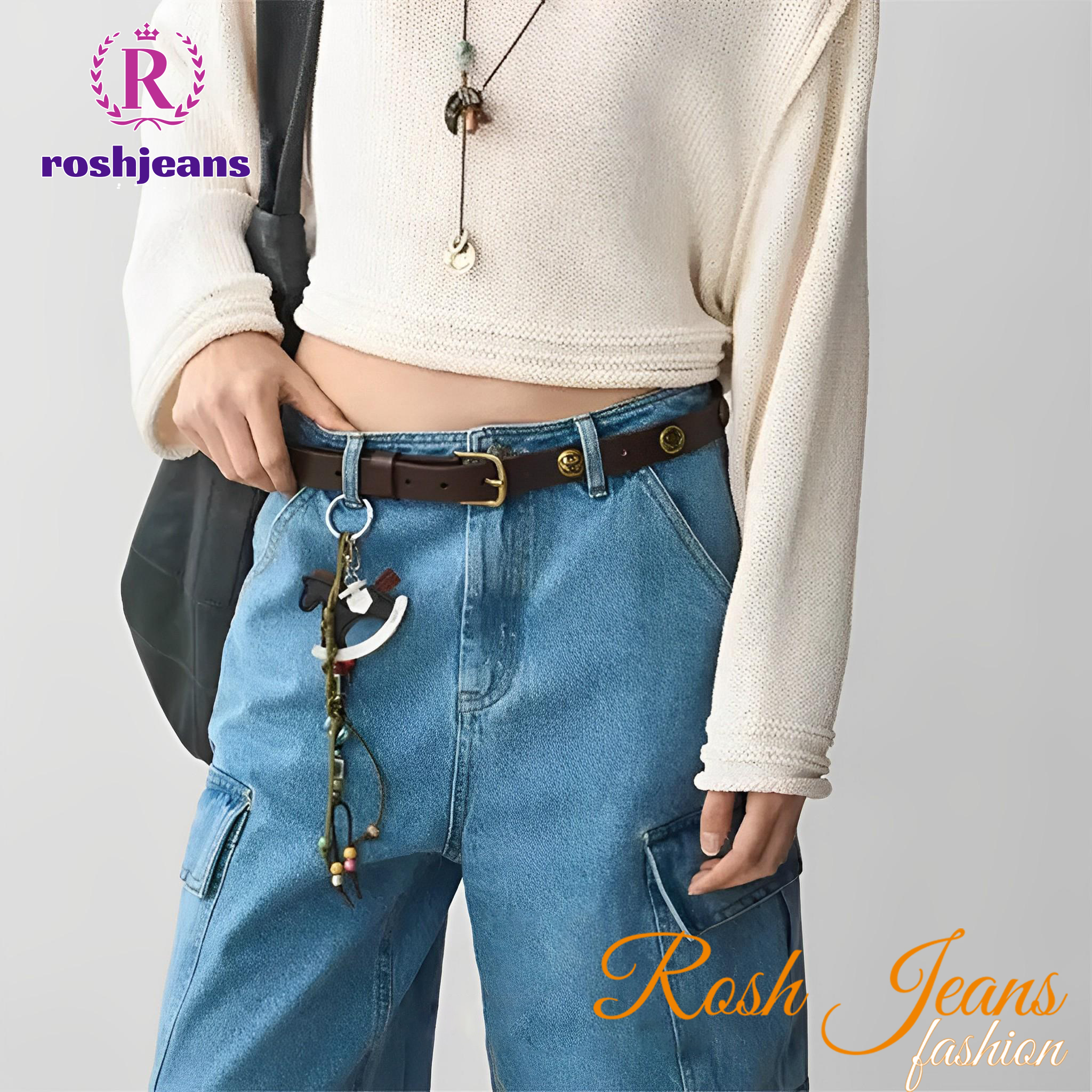 Rosh_Jeans Denim Shorts for women bermuda high waist Shorts cargo baggy ...
