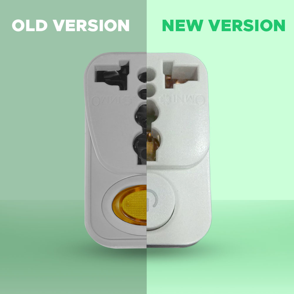 OMNI Universal Adapter Plug with Switch 10A 220V for Electrical Outlet ...