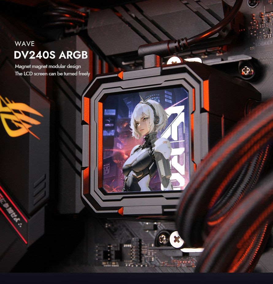 Itw | Darkflash CPU Cooler Fan Wave Series DV240S All-in-One 240mm ...