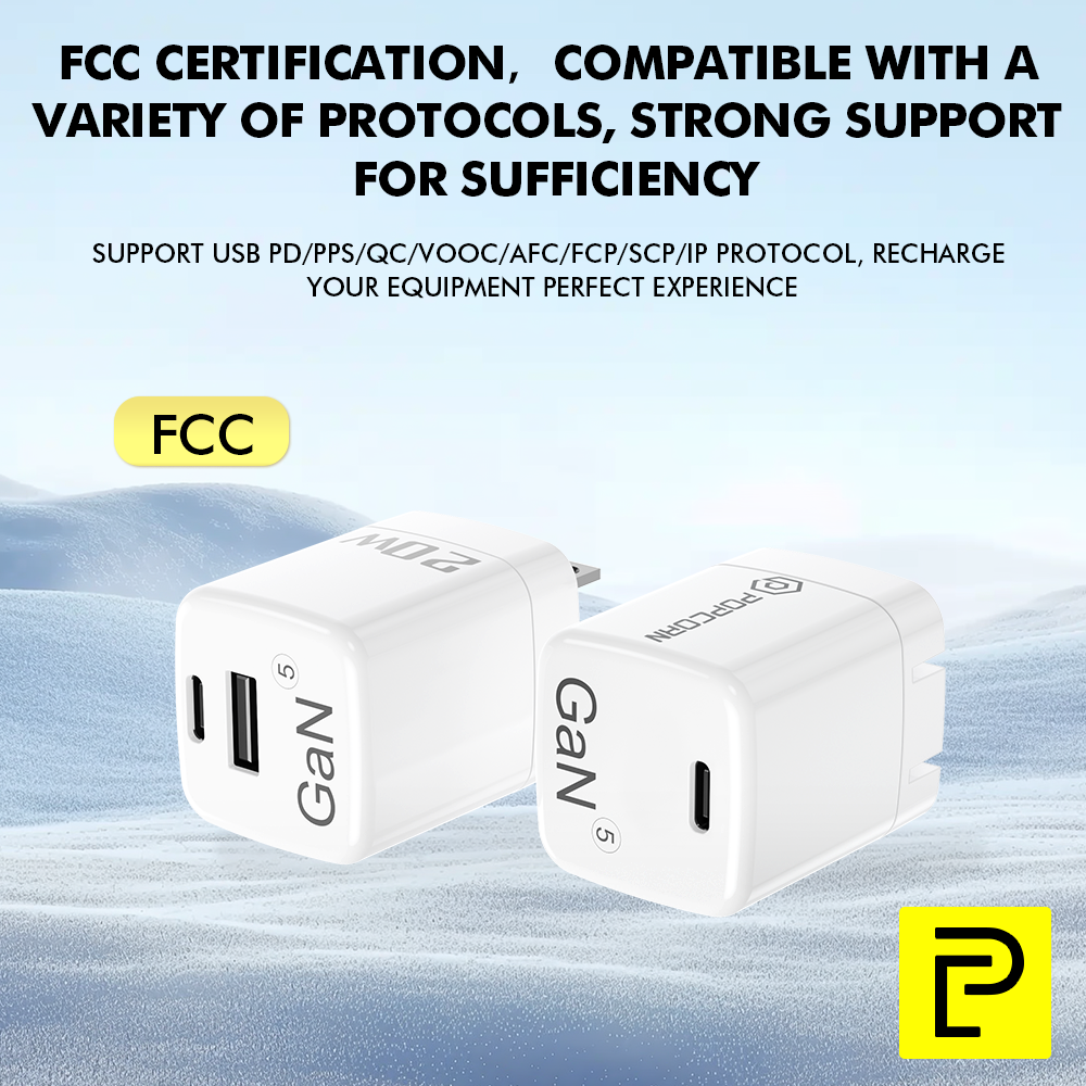 Popcorn GaN 20W Charger PD Fast USB Type C Charger USB C PD3.0 Quick ...