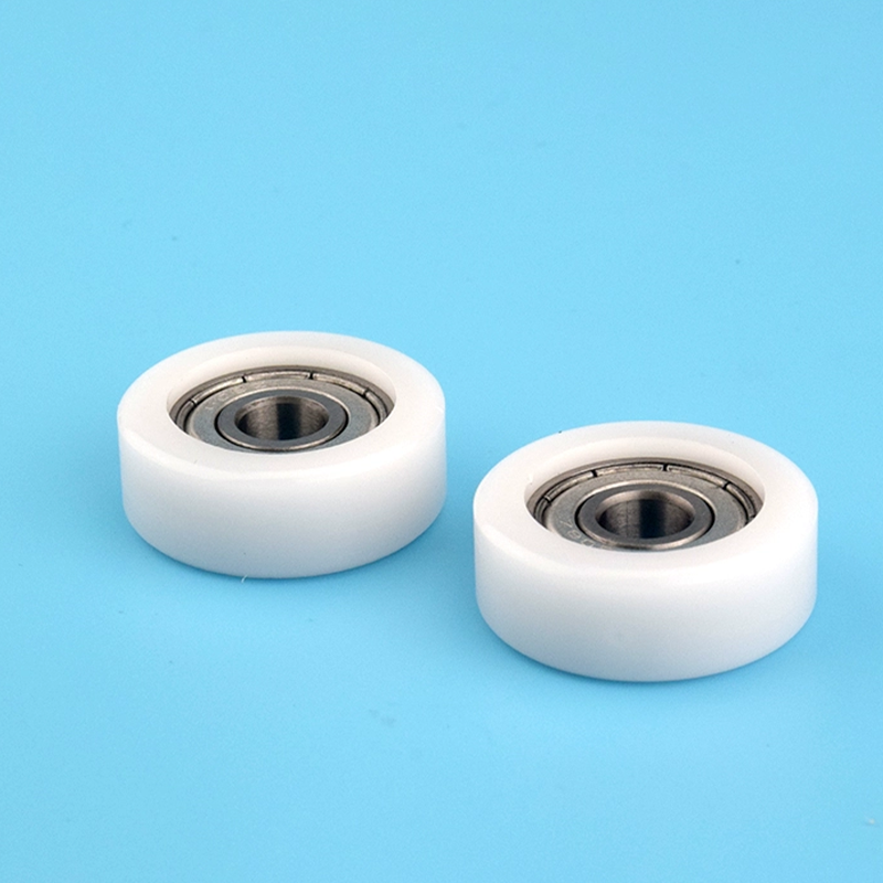 30mm Nylon Plastic Roller Guide Wheel Bearing Pulley Wheel 608 Roller ...