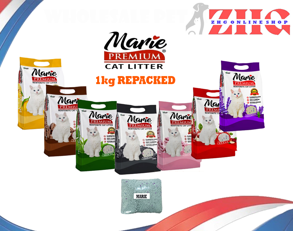 ZHG. MARIE Premium Cat Sand | 1kg (REPACKED) | Shopee Malaysia