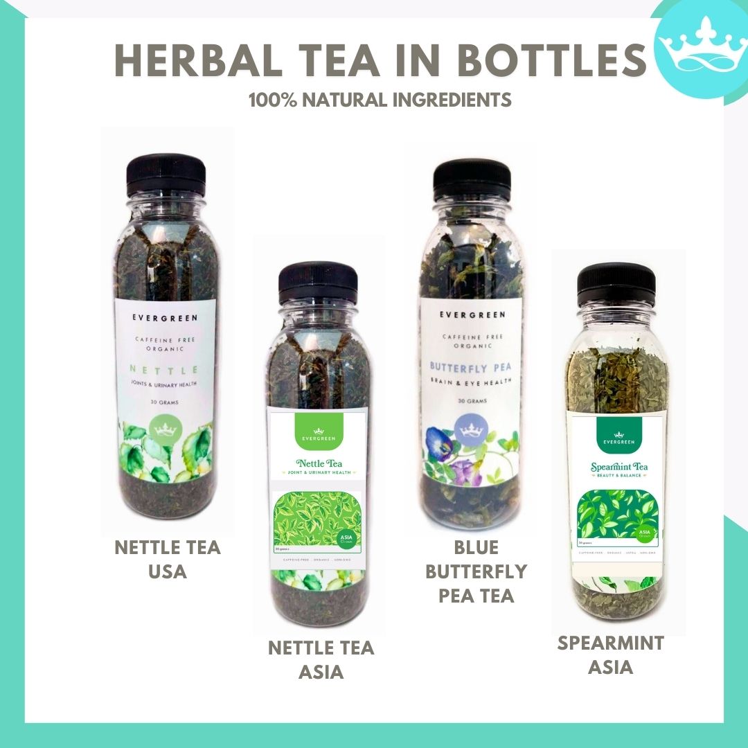 Organic Tea in Bottles | Spearmint, Red Raspberry Leaf, Chamomile, Mint ...