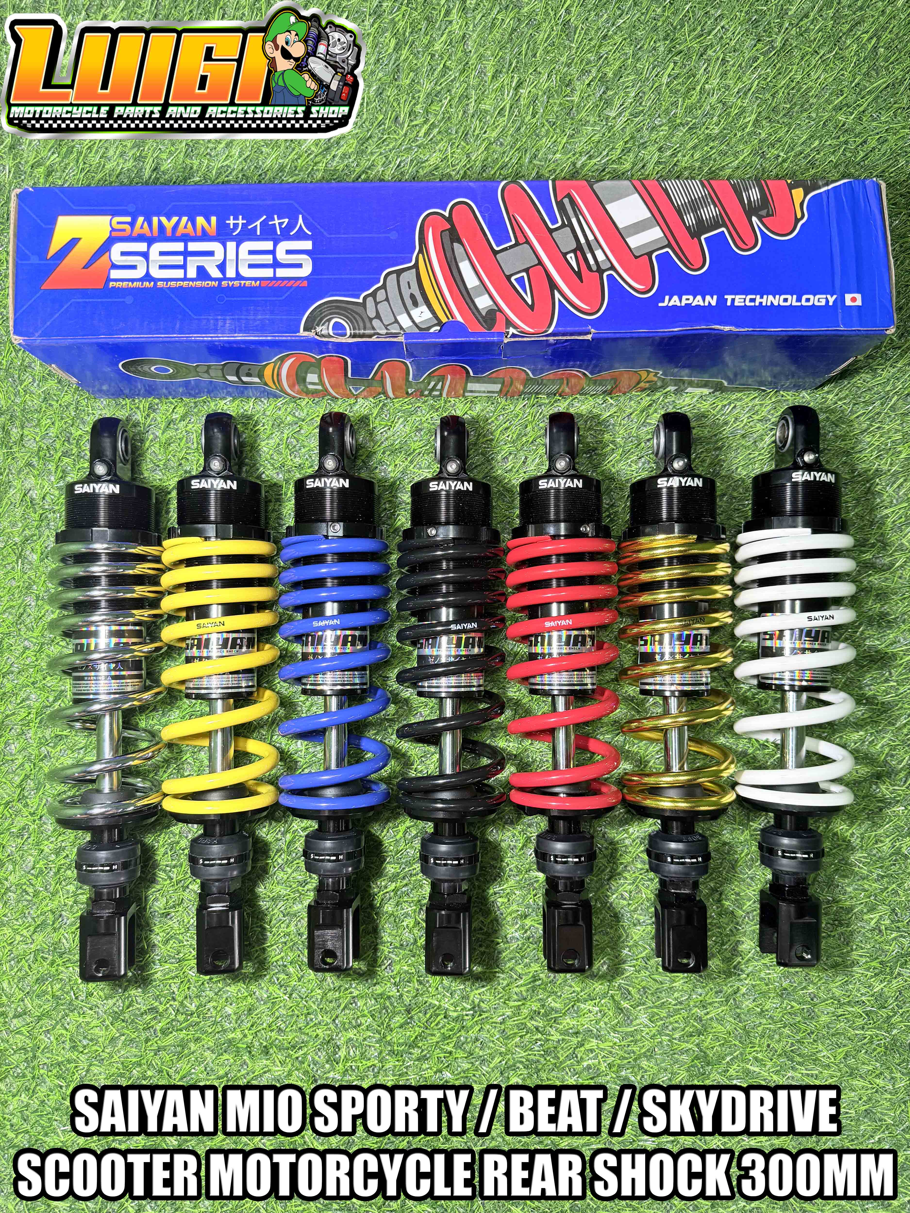 SAIYAN MIO SPORTY / BEAT / SKYDRIVE / MIO I 125 REAR SHOCK FULLY ...