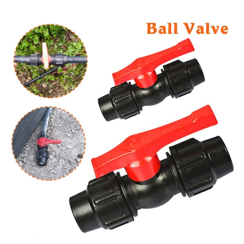 Heavy duty PE Ball Valve 1/2, 3/4, 1 PE Compression Ball Valve PE Compression Fittings | Shopee ...