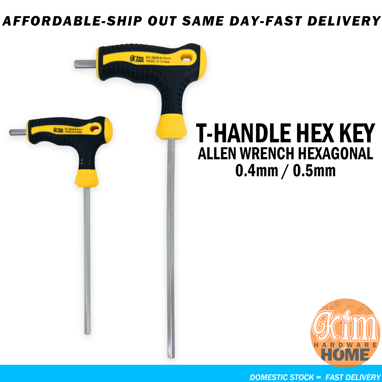 KIM T-Handle Hex Key Allen Wrench Hexagonal 0.4mm 0.5mm | Shopee Malaysia