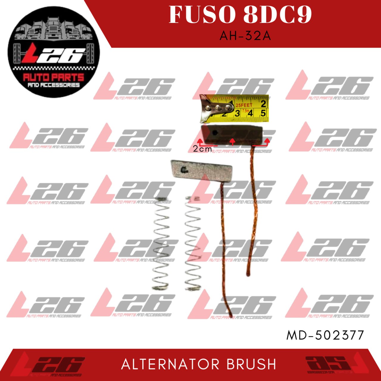 10 SETS AH-32A Alternator Carbon Brush for Fuso 8DC9 MD-502377 | Shopee ...