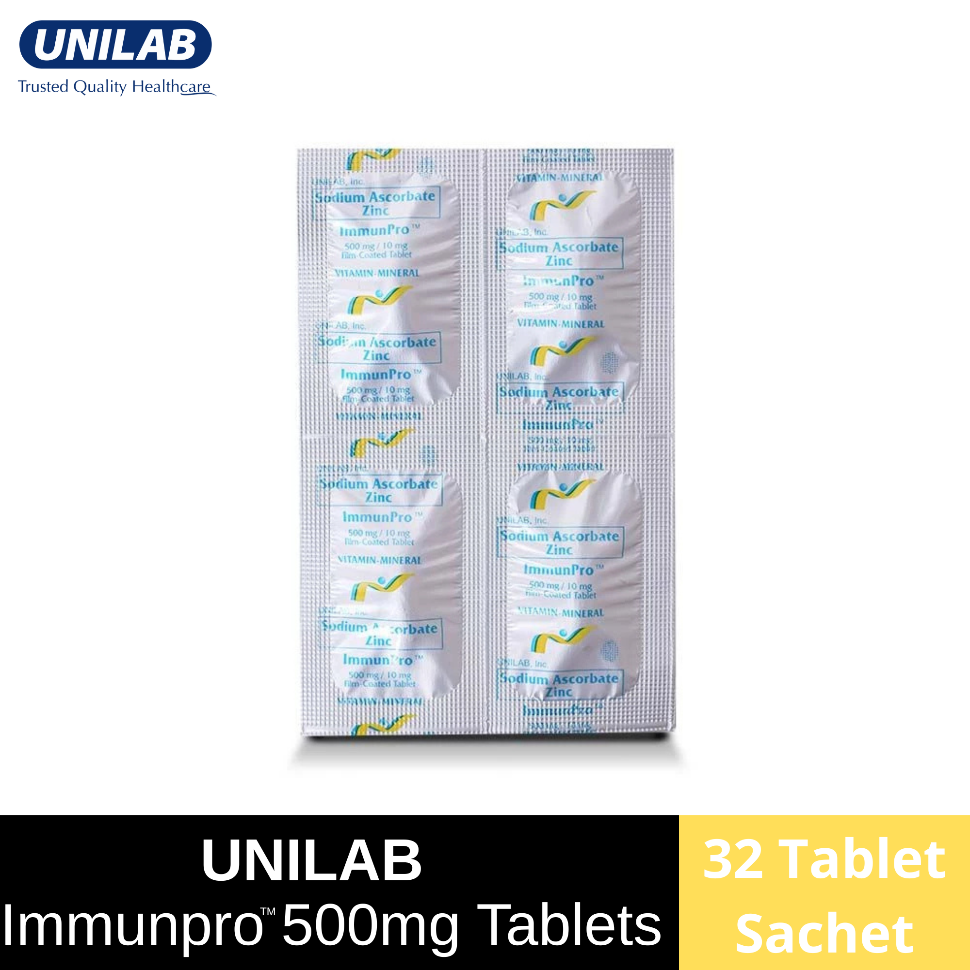 UNILAB ImmunPro 1 Box of 100 Tablets + Free 32 Tablets | Shopee Malaysia