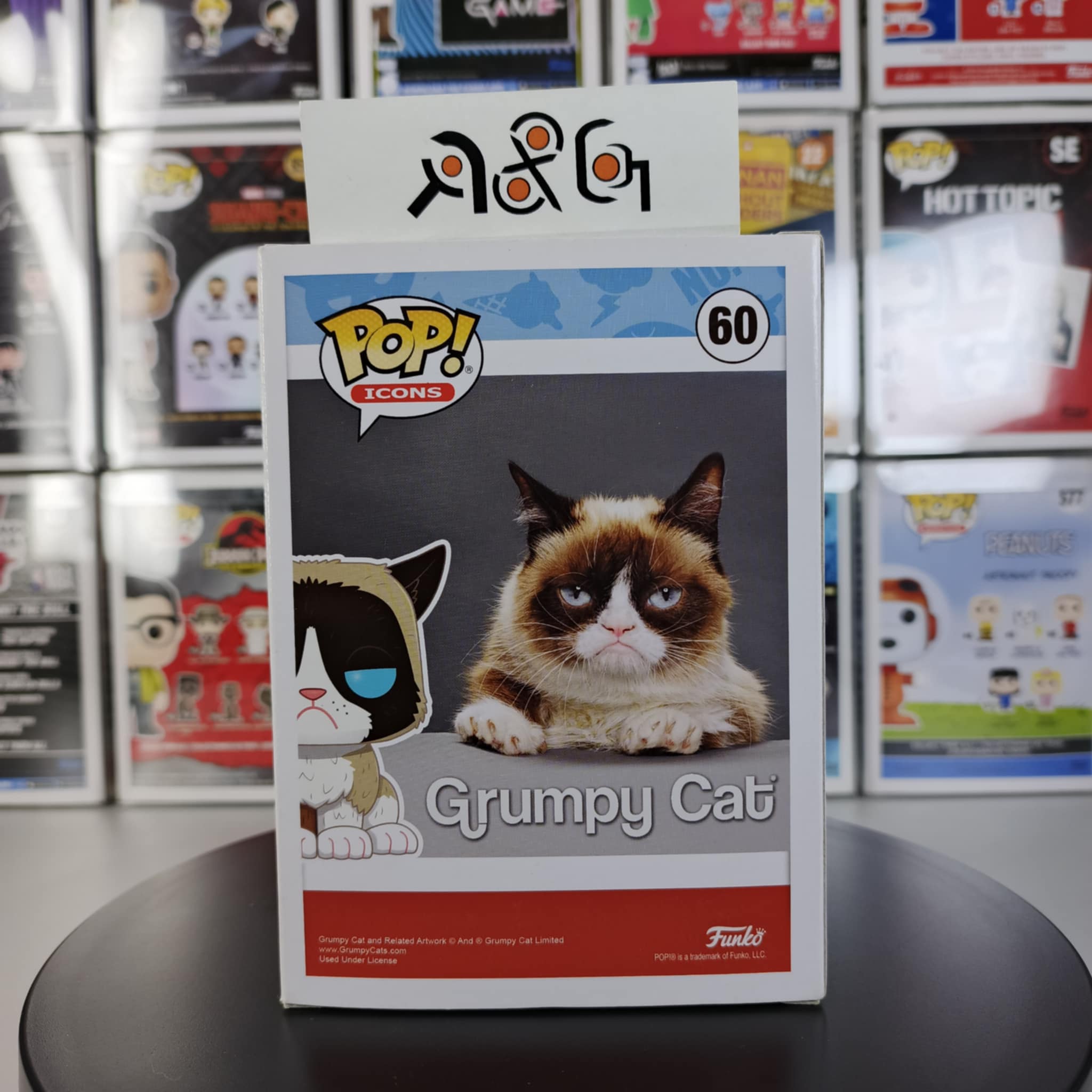 (R&G2) Funko POP! Grumpy Cat Flocked Special Edition (60) with Boss ...