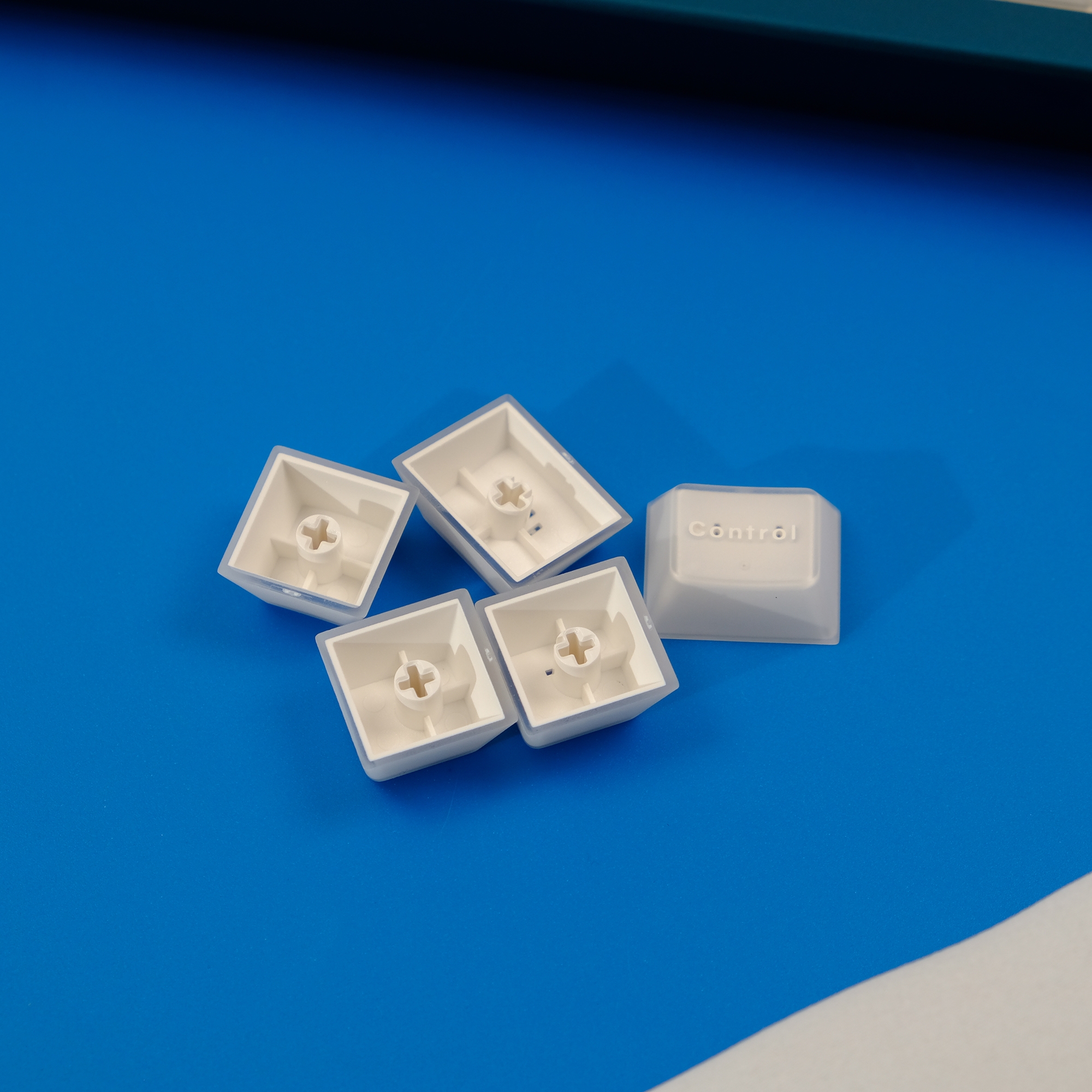 Aifei X-ray Keycaps Cherry Minimalist Translucnet White ABS double shot ...