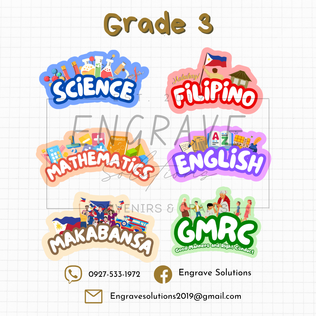 SUBJECT STICKER - MATATAG CURRICULUM | Shopee Malaysia