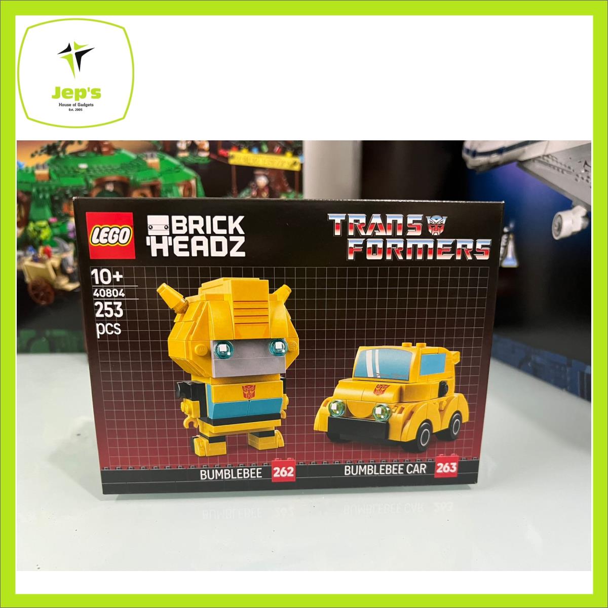 Lego Brickheadz 40804 Transformers Bumblebee Robot and Vehicle (2025 ...