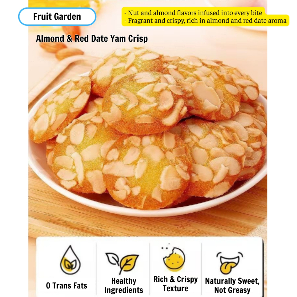 [ SALE UP TO 50% ] Almond Goji Berry Herbal Thin Cookies - Crisp ...