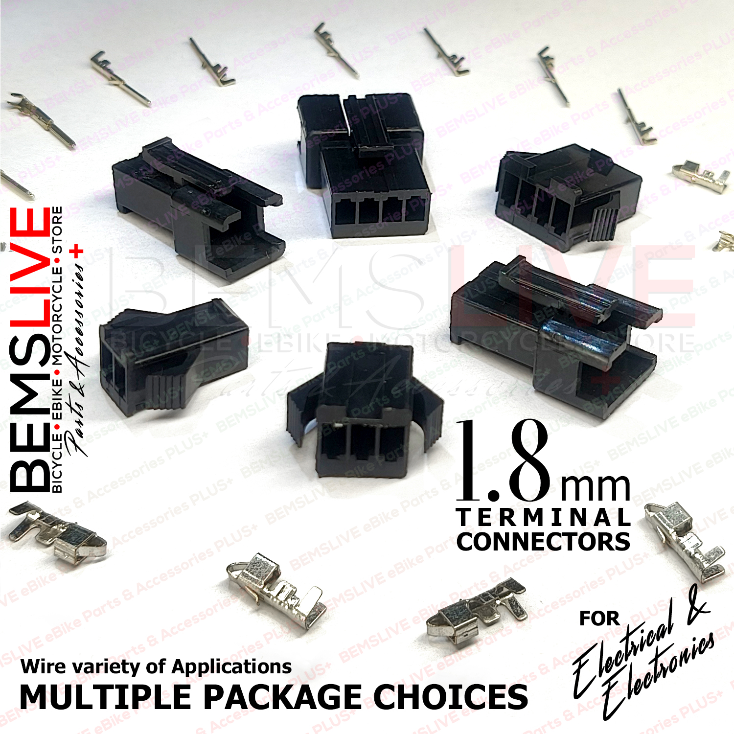 3-pin MALE Side 6pcs-Pack - BEMS JST SM Terminal Connector/Lugs Pins ...