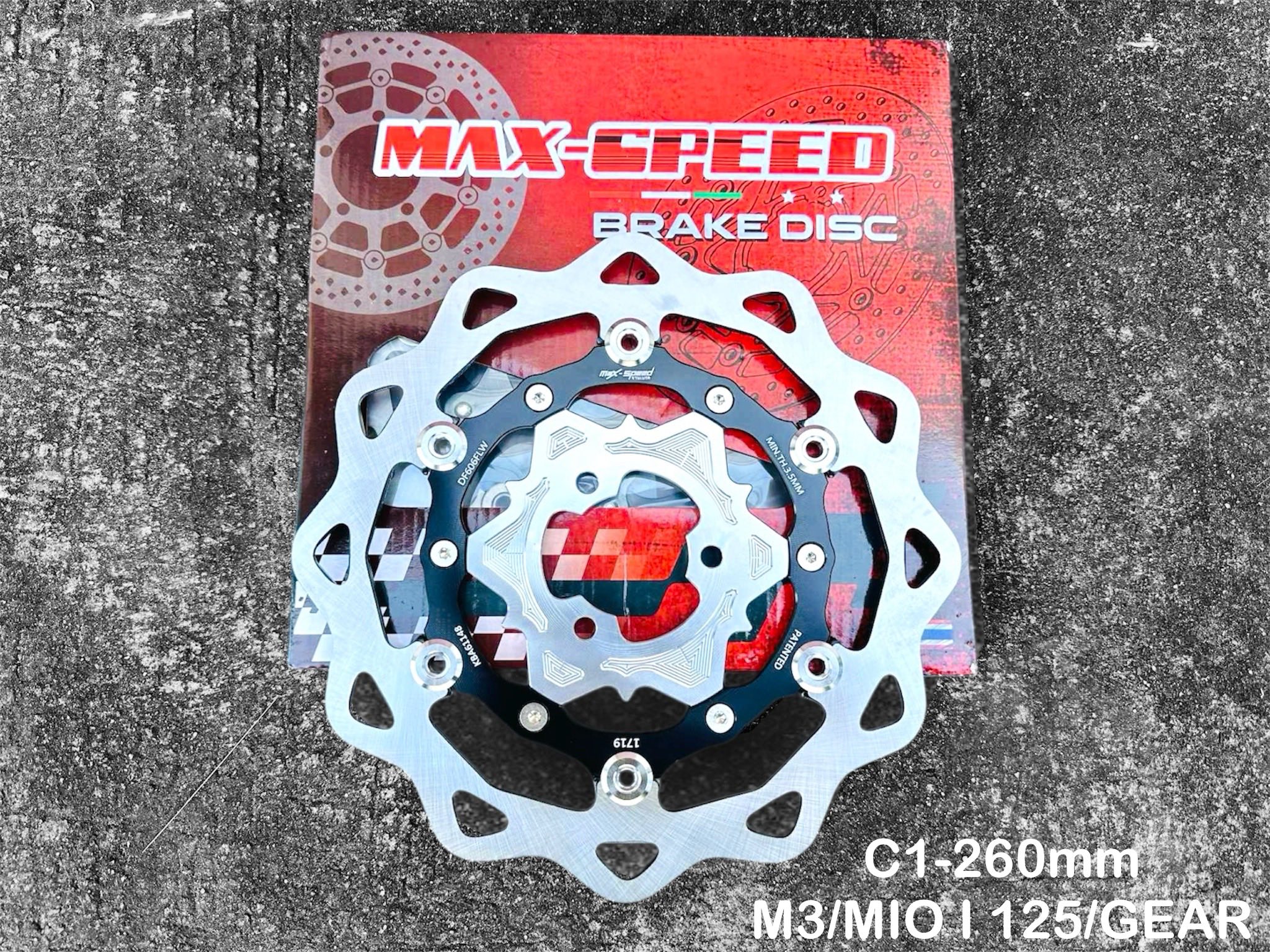 CNC GALPER DISC 260MM CLICK / MIO I 125 / M3 / MIO / SOULTY / BEAT ...