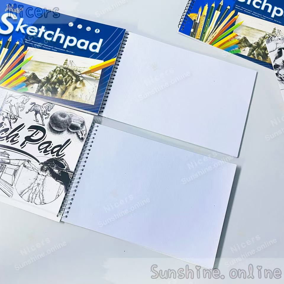 Vanda Small 6x9" Sketch Pad with Spiral Binding 20 Sheets for Art ...