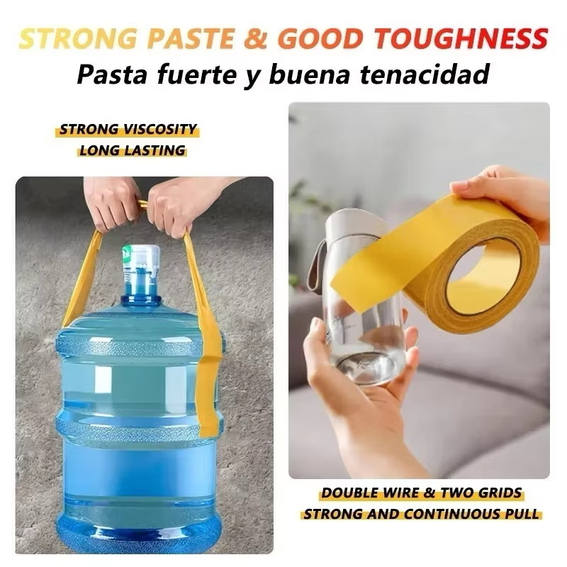 2/5M Double-Sided Tape Mesh Heavy High Strong Sticky Durable Duct Cloth ...