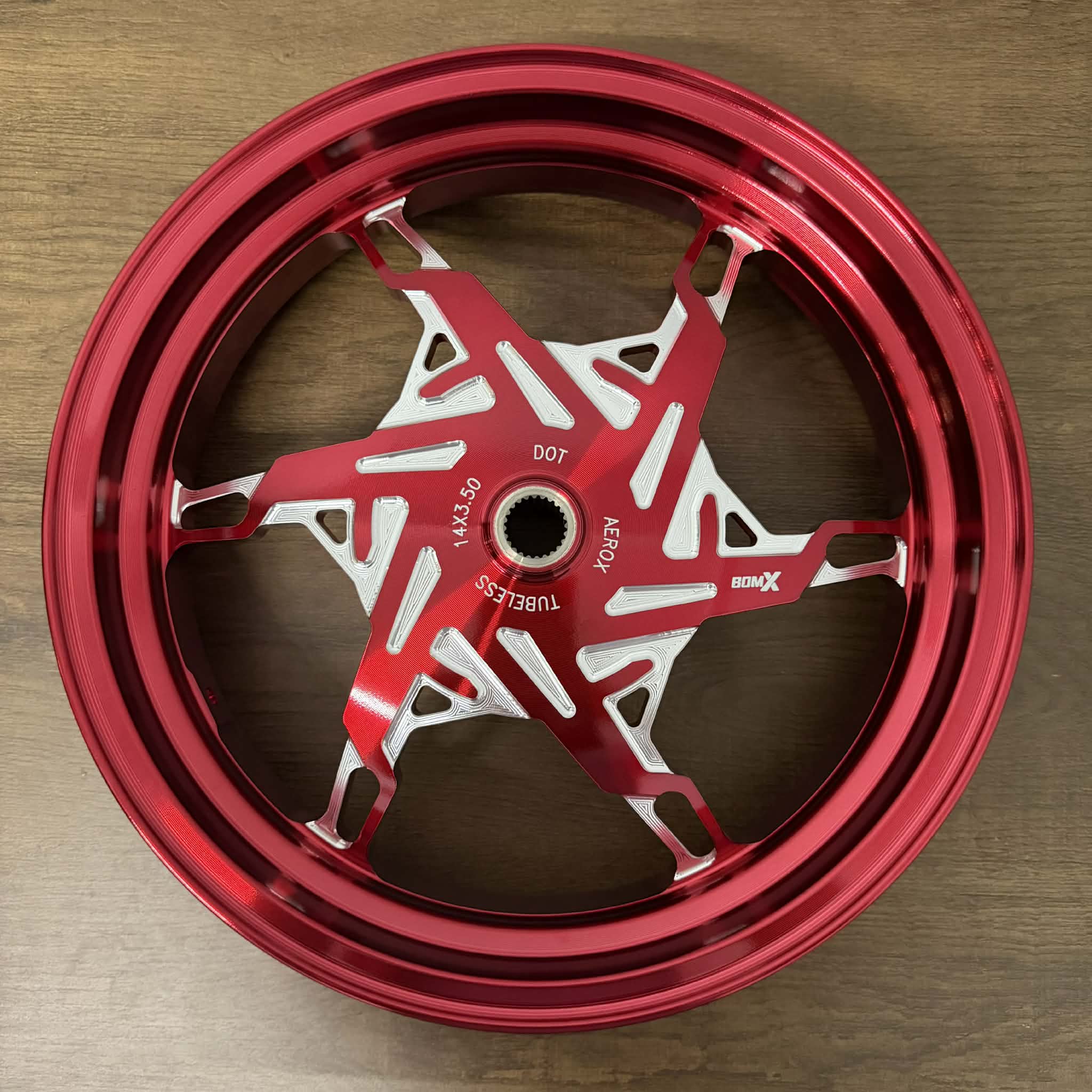 BOM RANGSIT BomX CNC MAGS RAZOR HEXA 6 SPOKES FOR AEROX V1 AND AEROX V2 ...