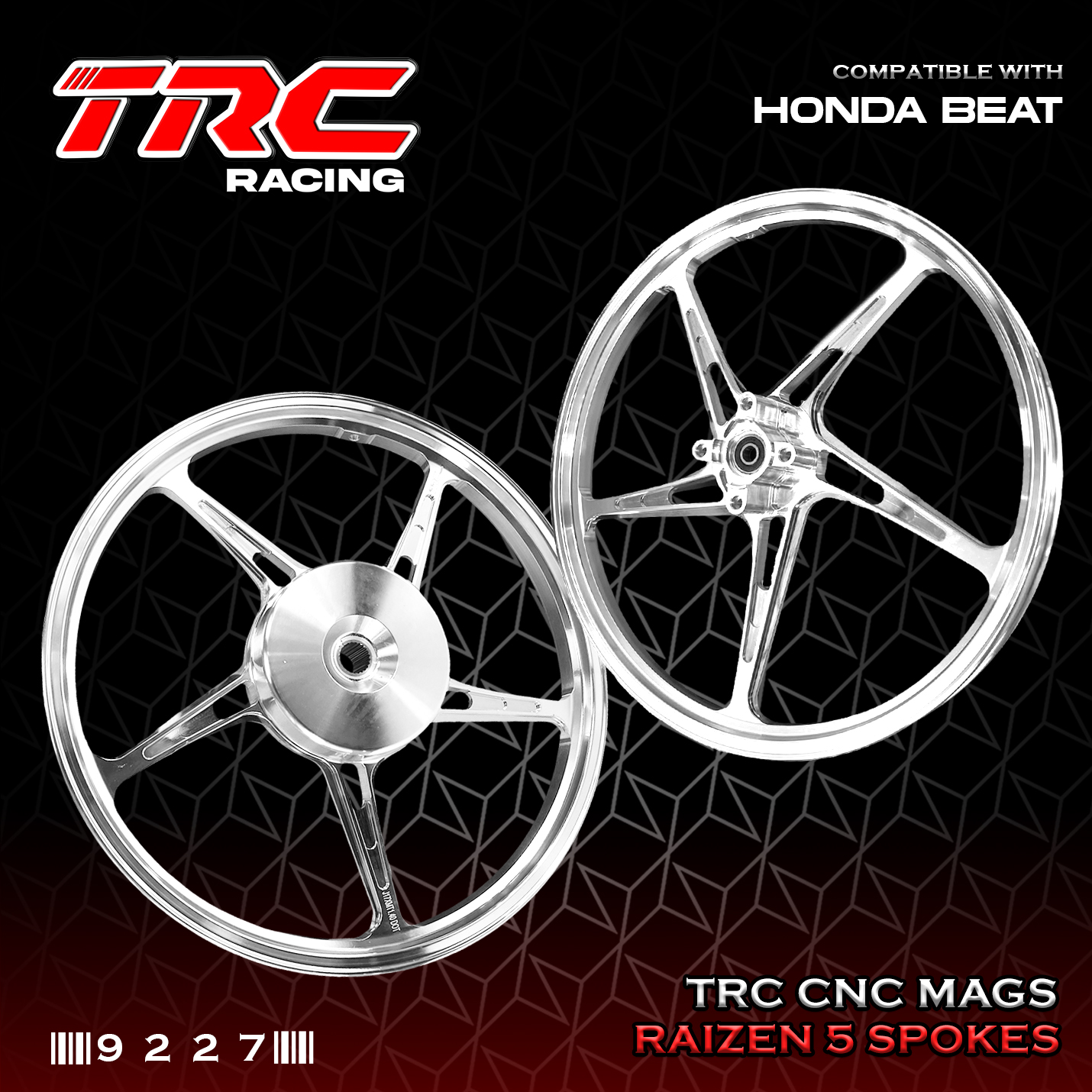 TRC CNC MAGS RAIZEN 5 SPOKES (1.4F x 1.4R x 17) MALAYSIAN CONCEPT for ...