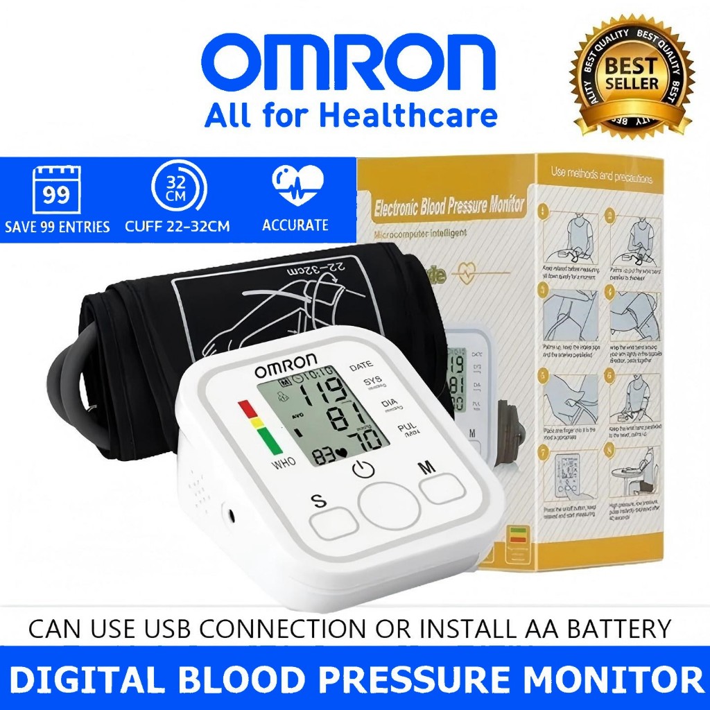 Omron Oximeter Rechargeable Blood Oxygen Saturation Monitor and Heart ...