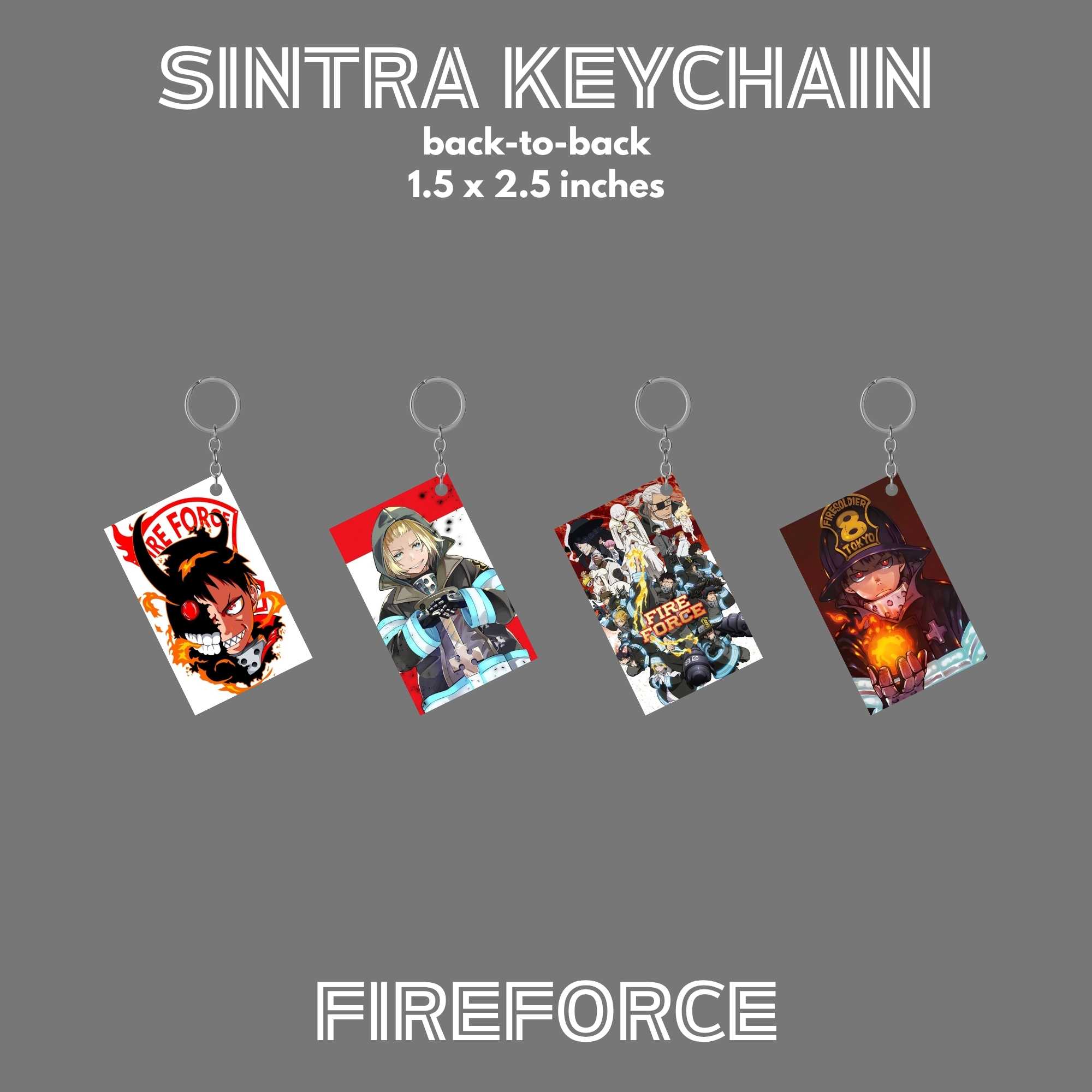 SINTRA KEYCHAIN | FIRE FORCE | SOUVENIR | ANIME | Shopee Malaysia