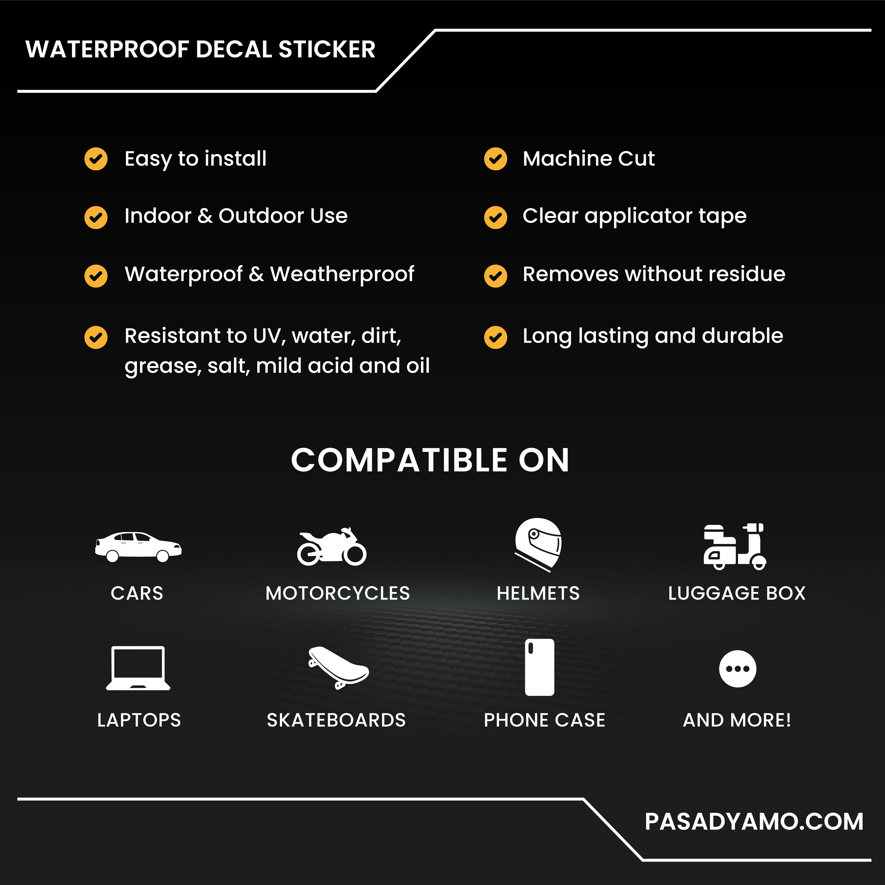 Terra 4x4 Black Edition Decal Sticker for Cars Laptops Skateboards 7.5 ...