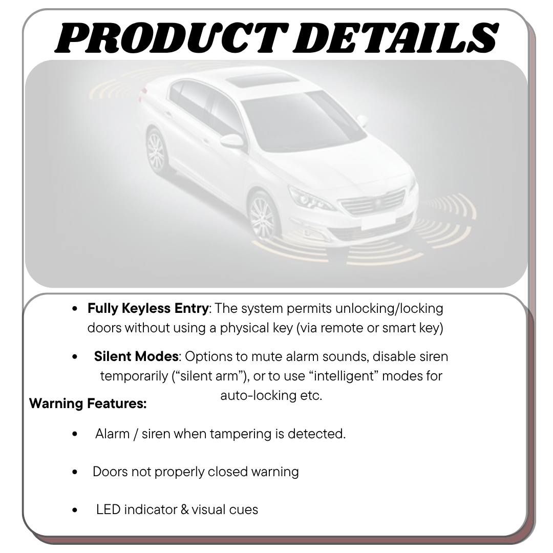 CPAO SCUTA CAR ALARM SYSTEM (C347 C351, C337, C287, ) | Shopee Malaysia