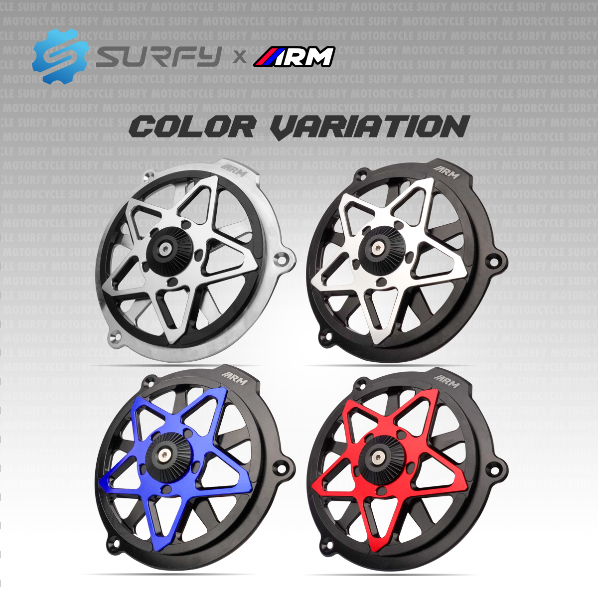 Arm Premium Radiator Fan Cover Full CNC 2-Color Spinner Design For ...