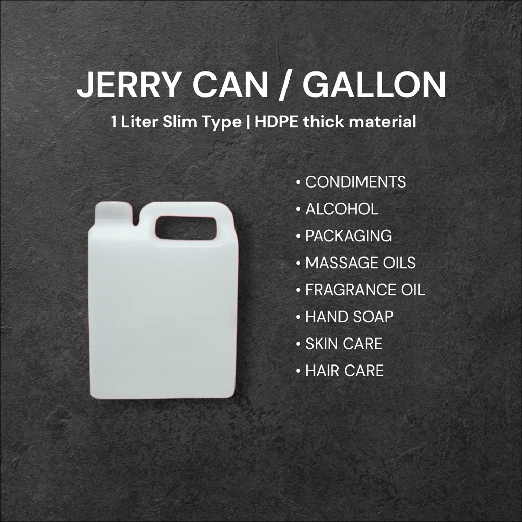 Slim Type 1 Liter Container Bottle Plastic Gallon for Car Liquid ...