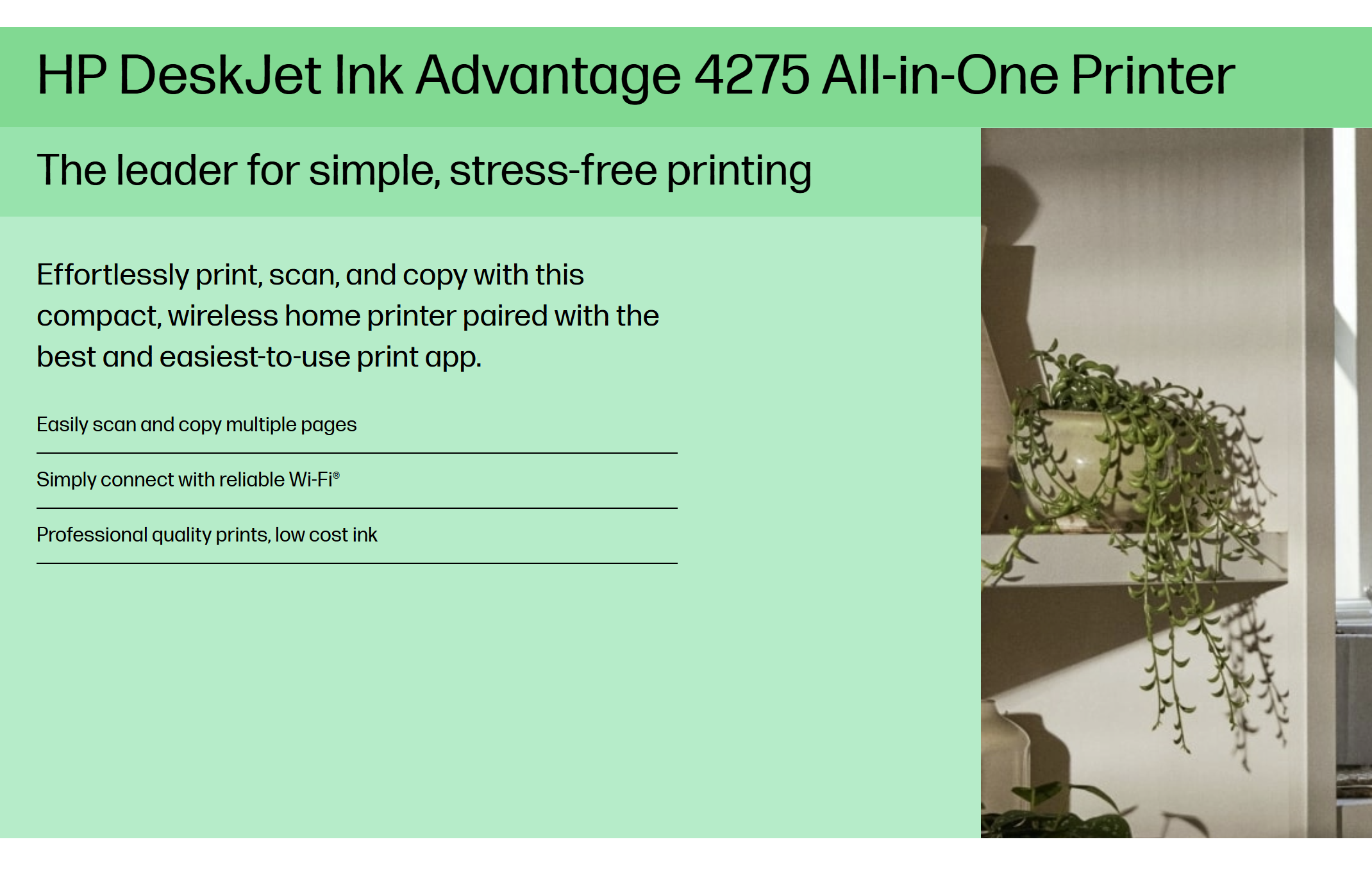 HP DeskJet Ink Advantage 4275 All-in-One Printer | Shopee Malaysia